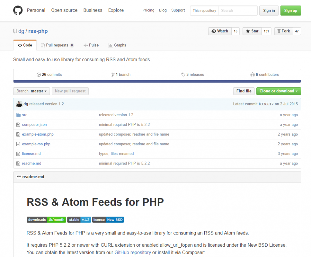 ブログのRSSを読み込んで新着記事の表示を試してみる。